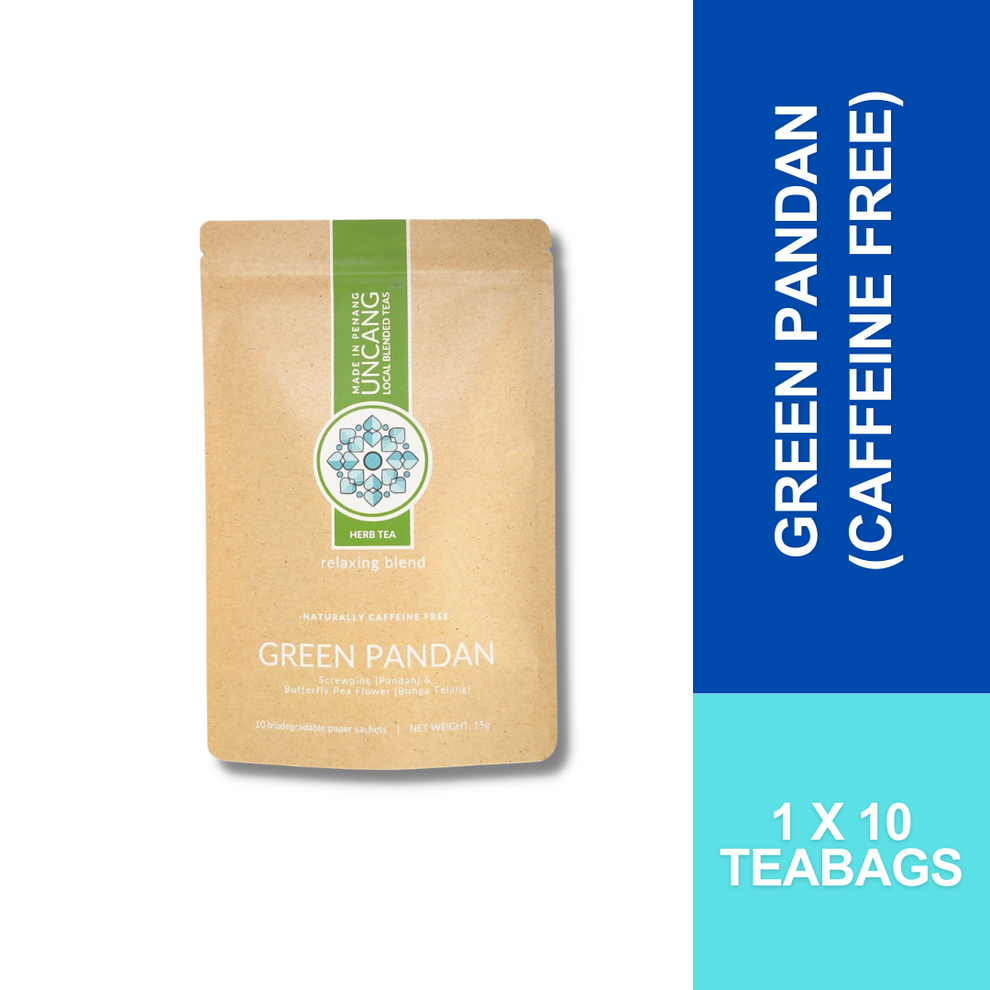 Green Pandan - Pandan Butterfly Pea Floral Tea – Uncang Tea