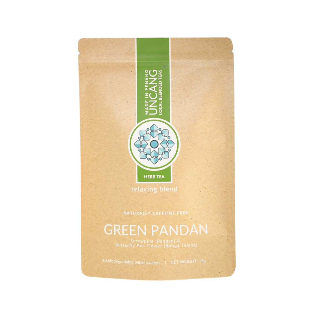 Green Pandan - Pandan Butterfly Pea Floral Tea – Uncang Tea